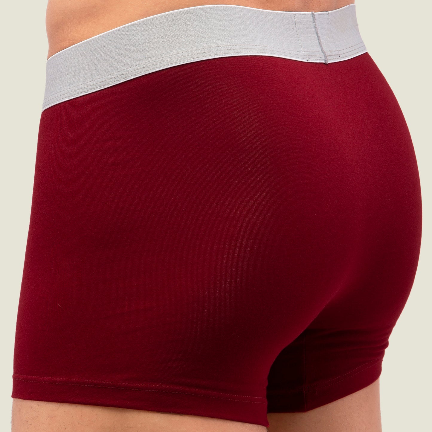 Maroon Trunk with Silver Waistband – NormCoreWear